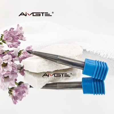China Anti Chipping 2 Flutes Tapered Carbide End Mill For Deep Cavity Mold Cutting for sale
