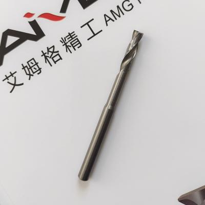 China 2flute Solid Carbide Flat Bottom Drill Bit Cutting Tool For Stainless Steel Titanium for sale