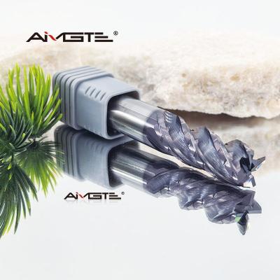 China High Performance Chip Breaking Flat End Mill  Precision Machining Tool by AMG for sale