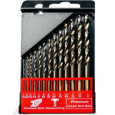 China Set of High Speed Steel Drill Bit Including Popular Sizes for General Purpose Drilling in Multiple Materials for sale