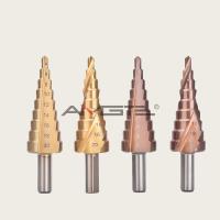 China HSS Titanium Step Drill Bits 4-12/20/32 Cone Cutting Steel Woodworking Tools for Wood Metal Drilling with Factory Price for sale
