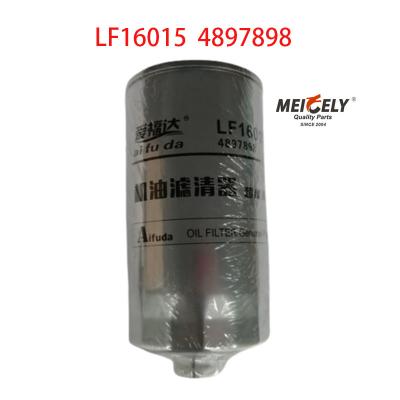 China LF16015 Truck Oil Filter For Fleetguard Cum-mins Daf with Filter Paper + Iron Construction in OEM Standard Size for sale