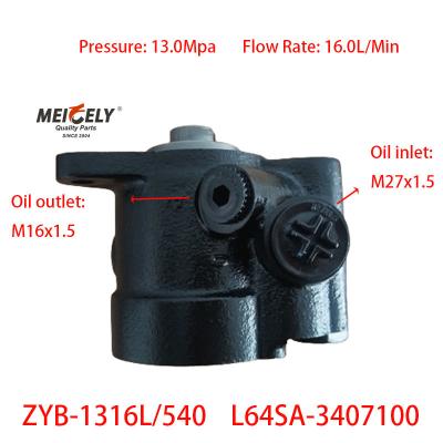 China Stock Power Steering Pump ZYB-1316L/540 For Chaochai 6102 Engine for sale