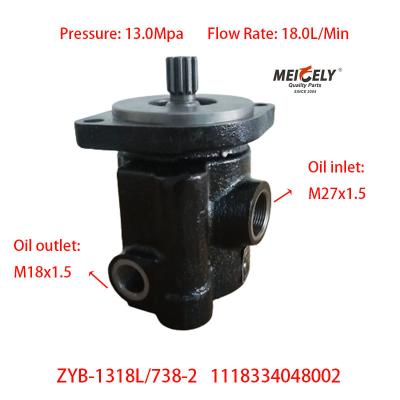 China Stock ZYB-1318L/738-2 Foton Ouman Dongfeng Power Steering Pump for sale