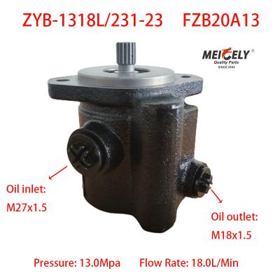 China Dandong Huanghai Yutong ZYB-1318L/231-23 Power Steering Pump for sale