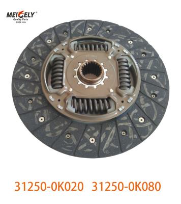 China High Performance Clutch Disc 31250-0K020 For Toyota HILUX INNOVA KUN10 for sale