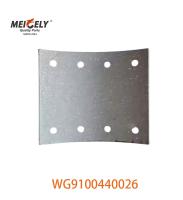 China Brake Lining WG9100440026 For SINOTRUK HOWO WG9100440028 Heavy Duty Truck for sale