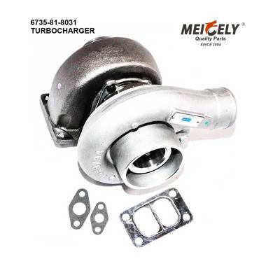 China Excavator Turbocharger 6735-81-8031 / 6735-81-8500/6735-81-8401 for PC220-6 HX35 6D102 Engine for sale