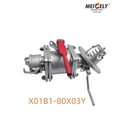 China X01B1-80X03Y Foot Valve With Butterfly Valve Assembly For Tank Truck for sale