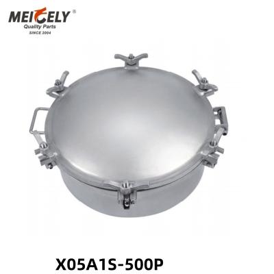 China High-Quality Stainless Steel Manhole Cover X05A1S-500P For Water Tank Truck for sale