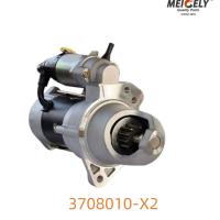 China 3708010-X2 Starter Motor For Weichai Howo Engines High Quality Replacement for sale