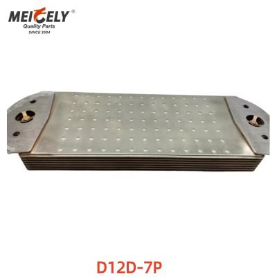China High-Quality Excavator Parts Engine Oil Cooler D12D-7P 20700516 20712461 20745961 1675774 for sale