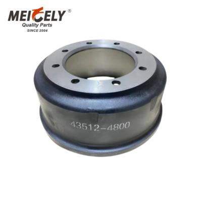 China High-Quality Brake Drum 43521-4800 Front Brake Drum For NISSAN BENZ HINo Truck Parts for sale
