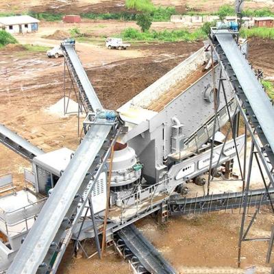 China Mobile Belt Conveyor Machine For Stone Sand Rubber Gravel for sale