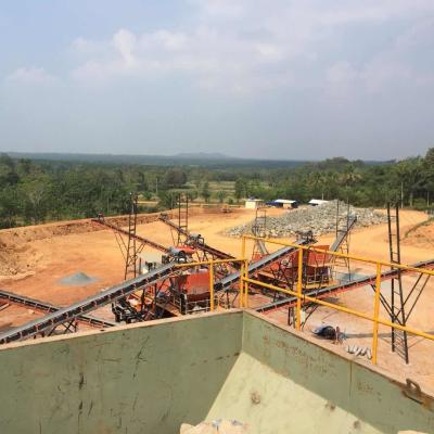 China Stone Rock Sand Belt Conveyor Machine Rubber EP Fabric for sale