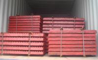 China Mn18Cr2 Jaw Stone Crusher Plate Mining Red Metallurgical for sale