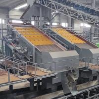 China Double Shaft Vibrating Screen Separator Due Axis Stone 400t / H for sale