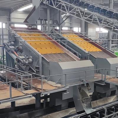 China Double Shaft Vibrating Screen Separator Due Axis Stone 400t / H for sale