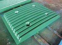 China High Manganese Steel Jaw Crusher Spare Parts Fixed Movable Plate For Granite for sale