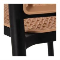 China Stackable Rattan Dining Room Plastic Chairs Plastic Outdoor Dining Chairs For Banquet for sale
