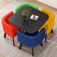 China Black Square Dining Table Seats 4 Small Square Kitchen Table With 4 Chairs for sale