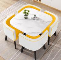China Black Square Dining Table Seats 4 Small Square Kitchen Table With 4 Chairs for sale