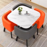 China Black Square Dining Table Seats 4 Small Square Kitchen Table With 4 Chairs for sale