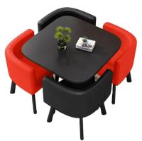 China Black Square Dining Table Seats 4 Small Square Kitchen Table With 4 Chairs for sale
