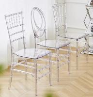 China Transparent Resin Phoenix Chair Clear Plastic Hotel Acrylic Wedding Chair for sale