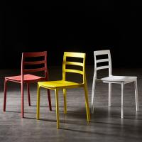 China Adjustable Full PP Stacking Plastic Restaurant Dining Chairs Popular Modern Outdoor Stackable Chairs G.W. 19.4kg 5pcs/ctn for sale