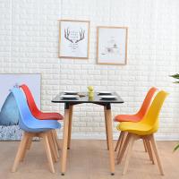 China Customized Plastic Dining Chairs Set Of 4 White Plastic Dining Room Chairs for sale