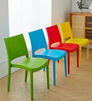 China Stackable Outdoor Dining Chairs PP Plastic Home Furniture Custom Colors N.W. 4.5KGS G.W. 21KGS For Home Simple Design for sale