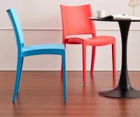China Stackable Outdoor Dining Chairs PP Plastic Home Furniture Custom Colors N.W. 4.5KGS G.W. 21KGS For Home Simple Design for sale