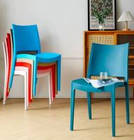 China Stackable Outdoor Dining Chairs PP Plastic Home Furniture Custom Colors N.W. 4.5KGS G.W. 21KGS For Home Simple Design for sale
