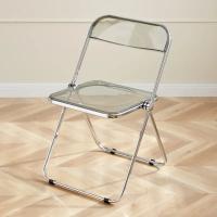 China Transparent Foldable Acrylic Chair OEM ODM Clear Acrylic Folding Chairs for sale