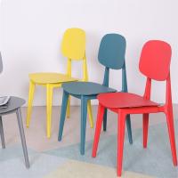 China Modern Simple Design Stackable PP Plastic Cafe Outdoor Dining Chairs in Custom Colors for Outdoor Seating for sale