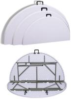 China Outdoor 10 Seater Round Folding Tables That Seat 10 Foldable Banquet Table for sale