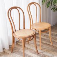 China Restaurant Wood And Rattan Dining Chairs ODM Natural Wood Dining Chairs for sale