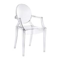 China Lovely Design Pink Ghost Chair With Arms Ghost Chiavari Chairs for sale