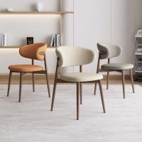 China PU Wood And Leather Dining Chair Antique Wooden Restaurant Chairs for sale