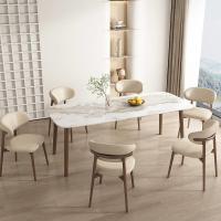 China PU Wood And Leather Dining Chair Antique Wooden Restaurant Chairs for sale