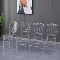 China Stackable Clear Acrylic Chiavari Chairs Banquet Lucite Chiavari Chairs for sale