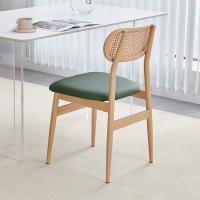 China OEM ODM Wood Rattan Dining Chair Wicker And Wood Dining Chairs for sale