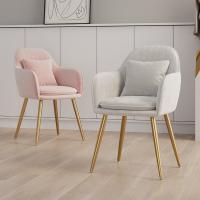 China Modern Italian French Sillas Fabric Velvet Kitchen Dining Chair with Adjustable Height and 47*44*83cm Dimensions for sale