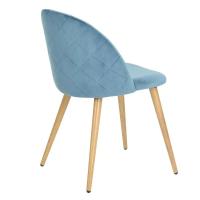 China Customizable Wooden Legs Velvet Fabric Restaurant Chairs for Dining Room Furniture for sale
