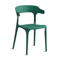 China Waterproof Plastic Stacking Dining Chairs Colorful Green Plastic Dining Chairs for sale