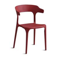 China Waterproof Plastic Stacking Dining Chairs Colorful Green Plastic Dining Chairs for sale
