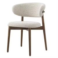 China Indoor Black Wood Dining Room Chairs Velvet Fabric With Metal Legs for sale