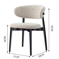 China Indoor Black Wood Dining Room Chairs Velvet Fabric With Metal Legs for sale