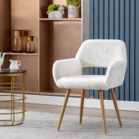 China Set of 2 Modern Nordic Design Comfortable Dining Chairs with Iron Metal Legs Product Size 23.23*18.11*31.1